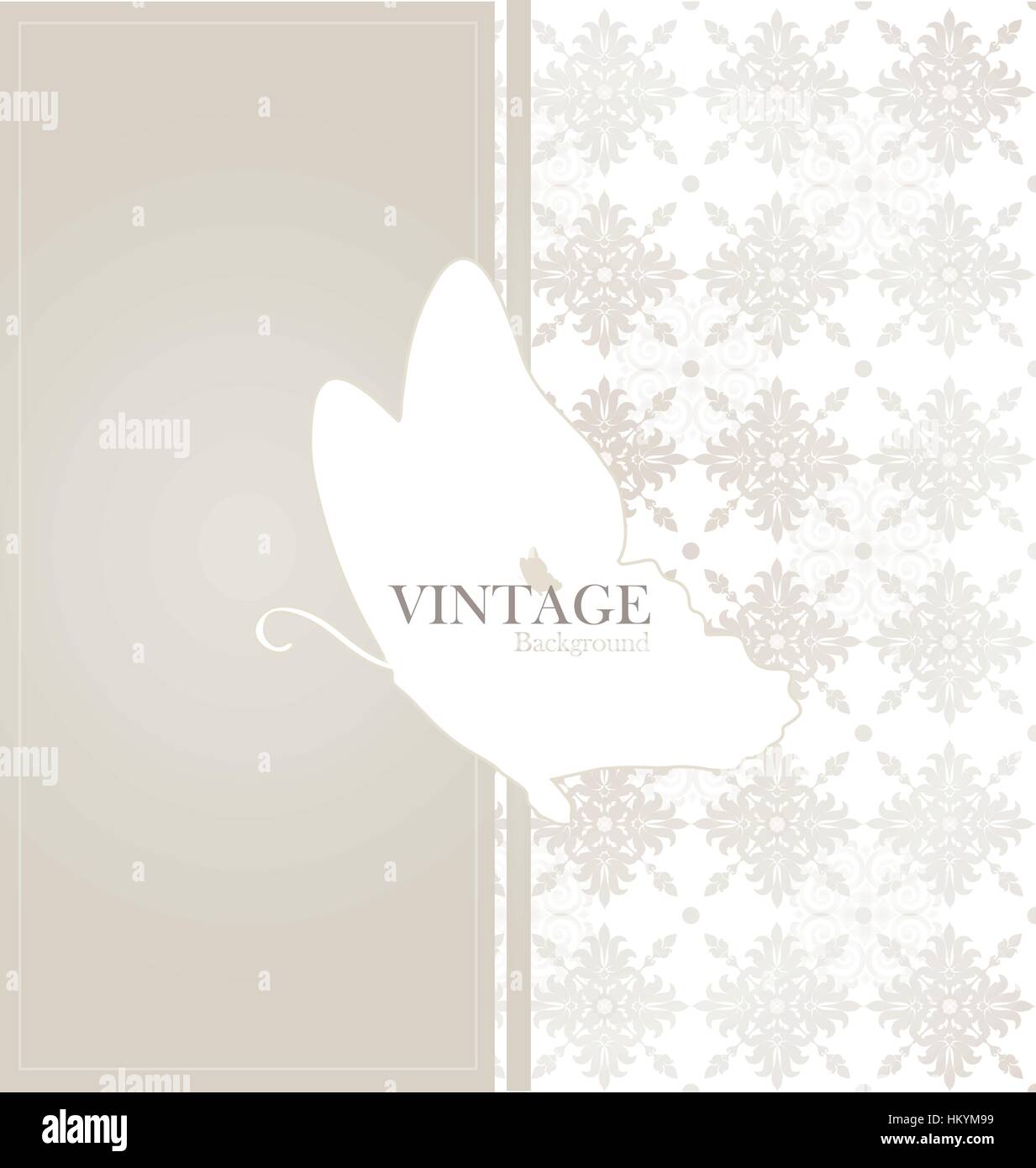 Vintage card with vintage background. Vector illustration Stock Vector ...