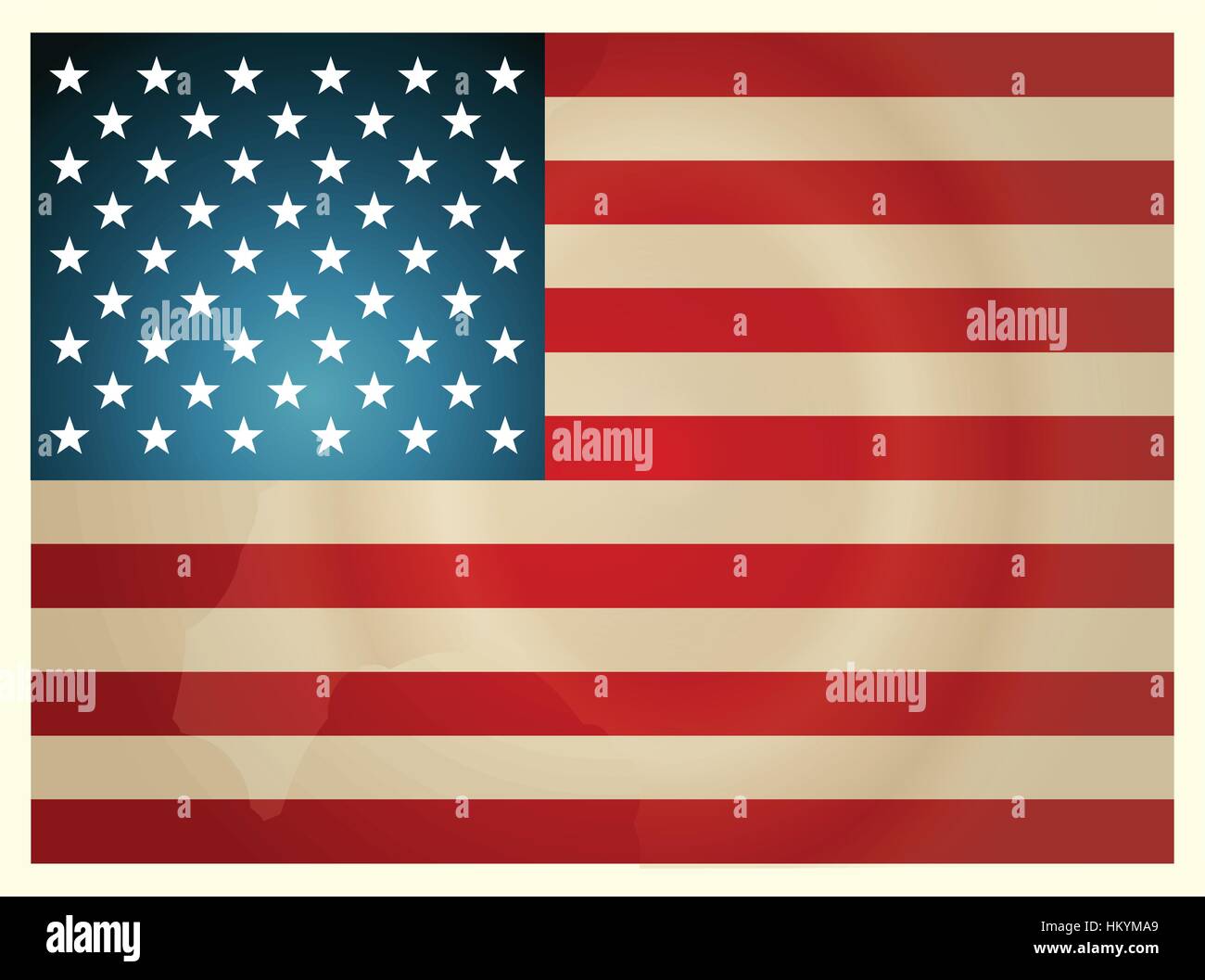 Vintage American Flag Vector