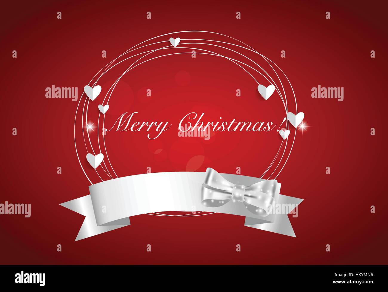 Christmas background with Shiny ribbon, vector illustration Stock ...