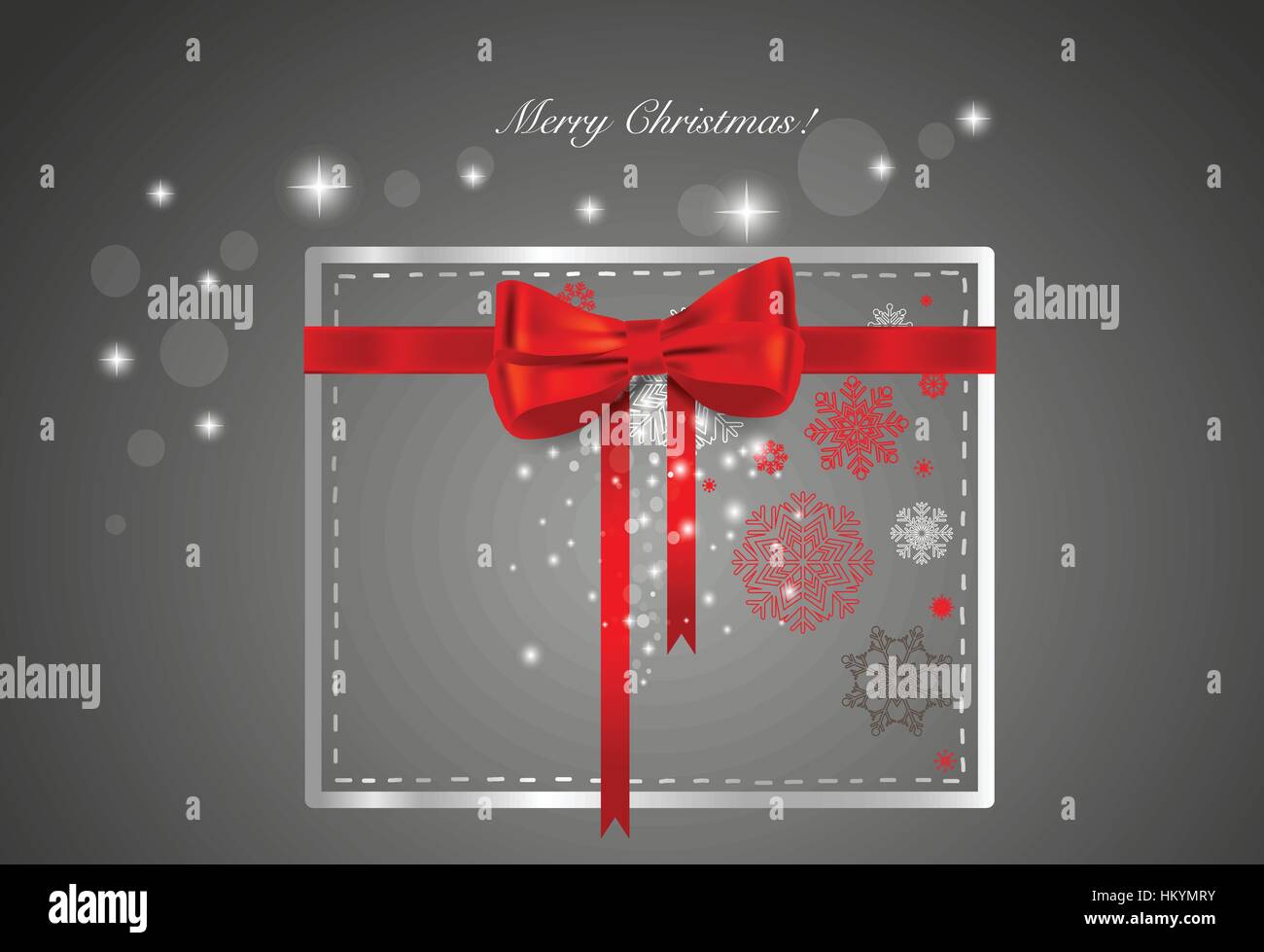 Christmas background with gift box, vector illustration Stock Vector ...