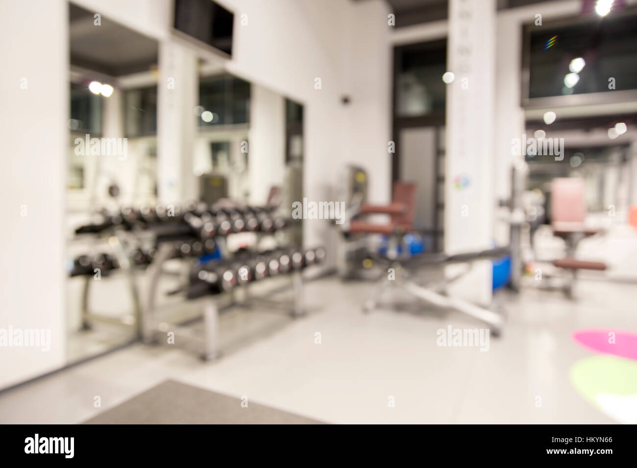 Interior of gym for bodybuilding Stock Photo - Alamy