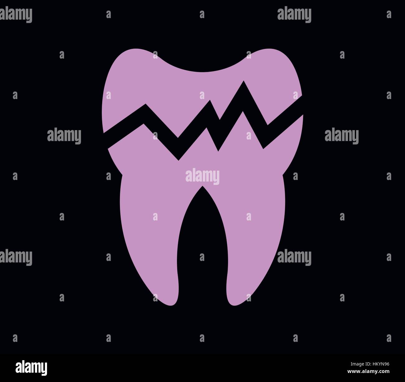 Chipped tooth Stock Vector Images - Alamy
