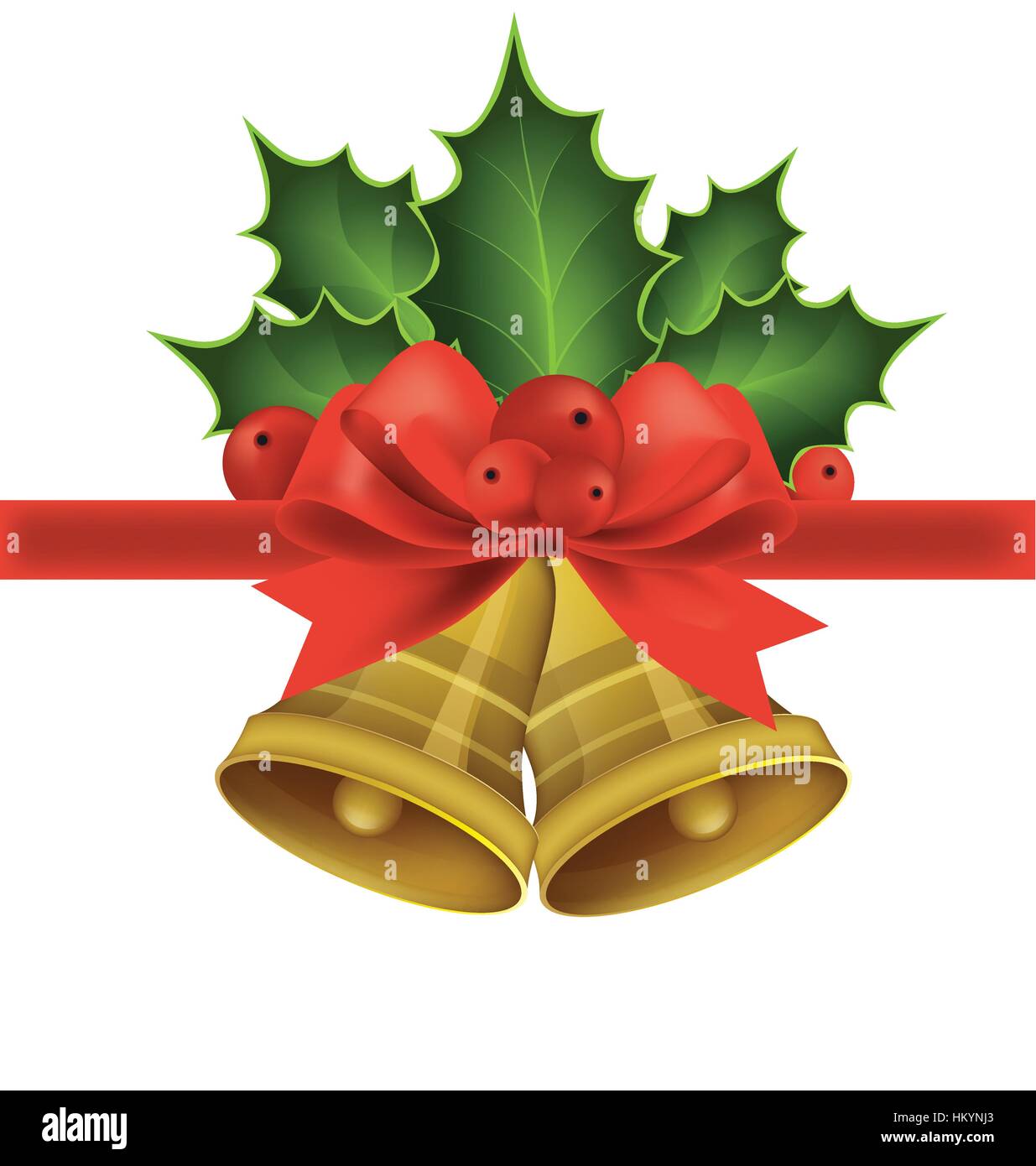 Christmas background with Christmas bells, vector illustration Stock ...