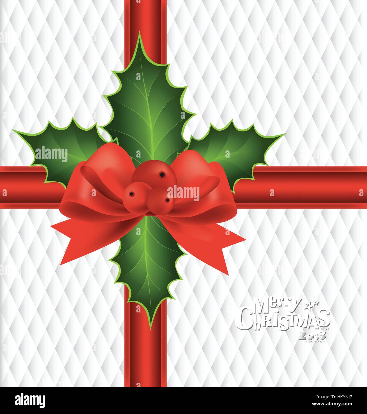 Christmas background with red bow, vector illustration Stock Vector ...