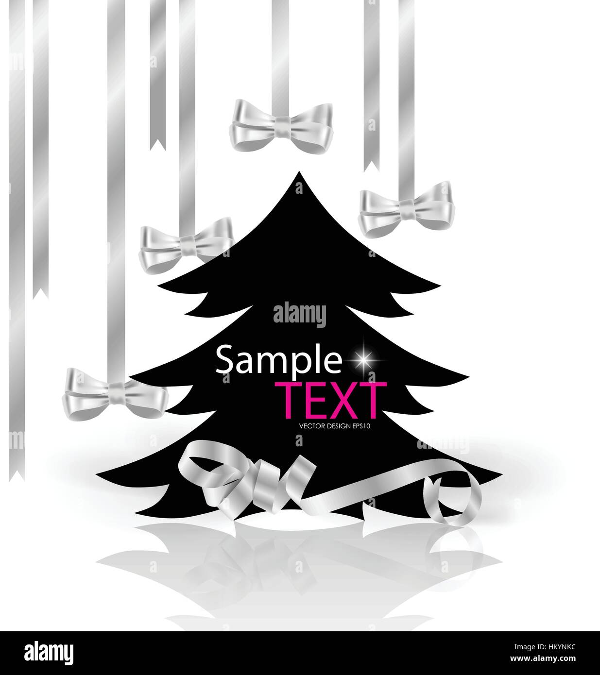 Christmas background with Christmas tree, vector illustration Stock ...