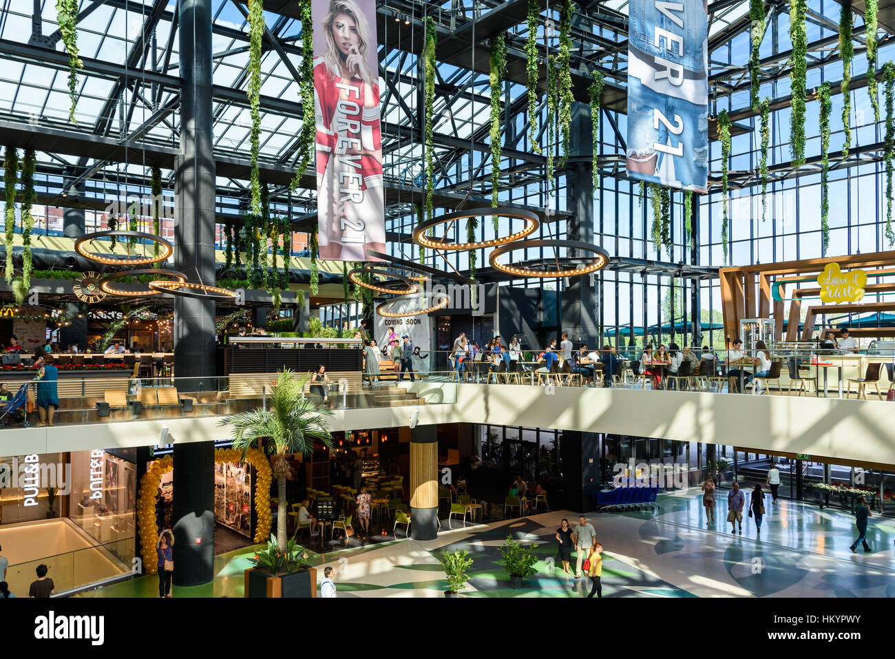 Inside commercial shopping mall hi-res stock photography and images - Alamy