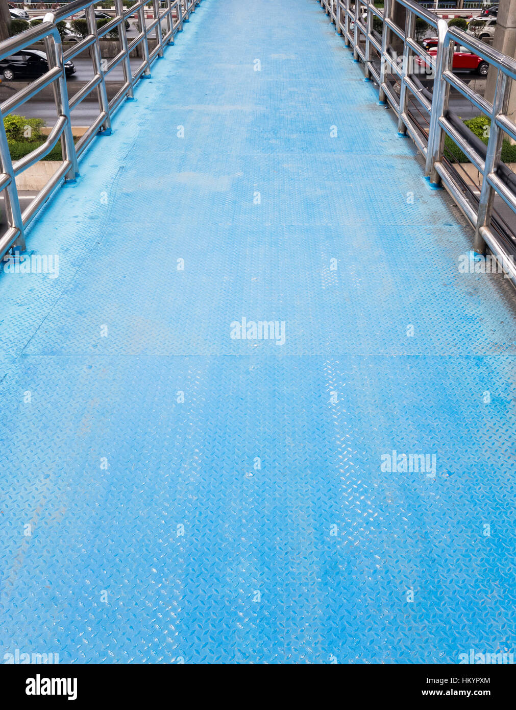 Blue walkway hi-res stock photography and images - Alamy