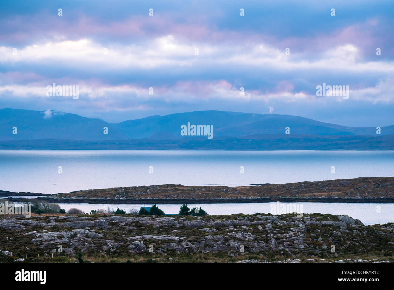 Look across the bay near Sneem in County Kerry Stock Photo - Alamy