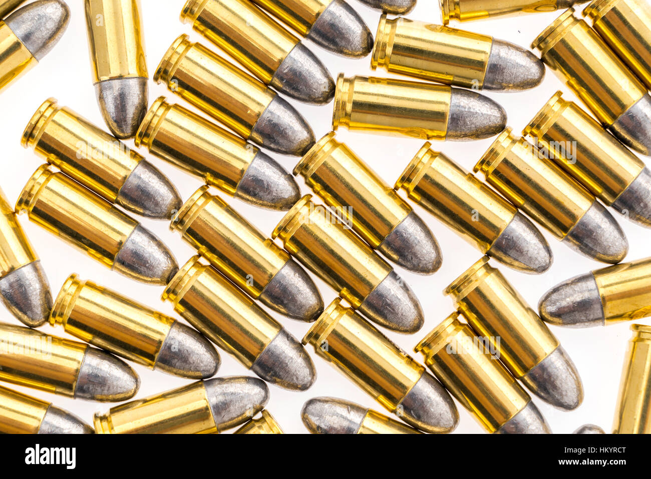 9mm bullet for gun on white background Stock Photo - Alamy