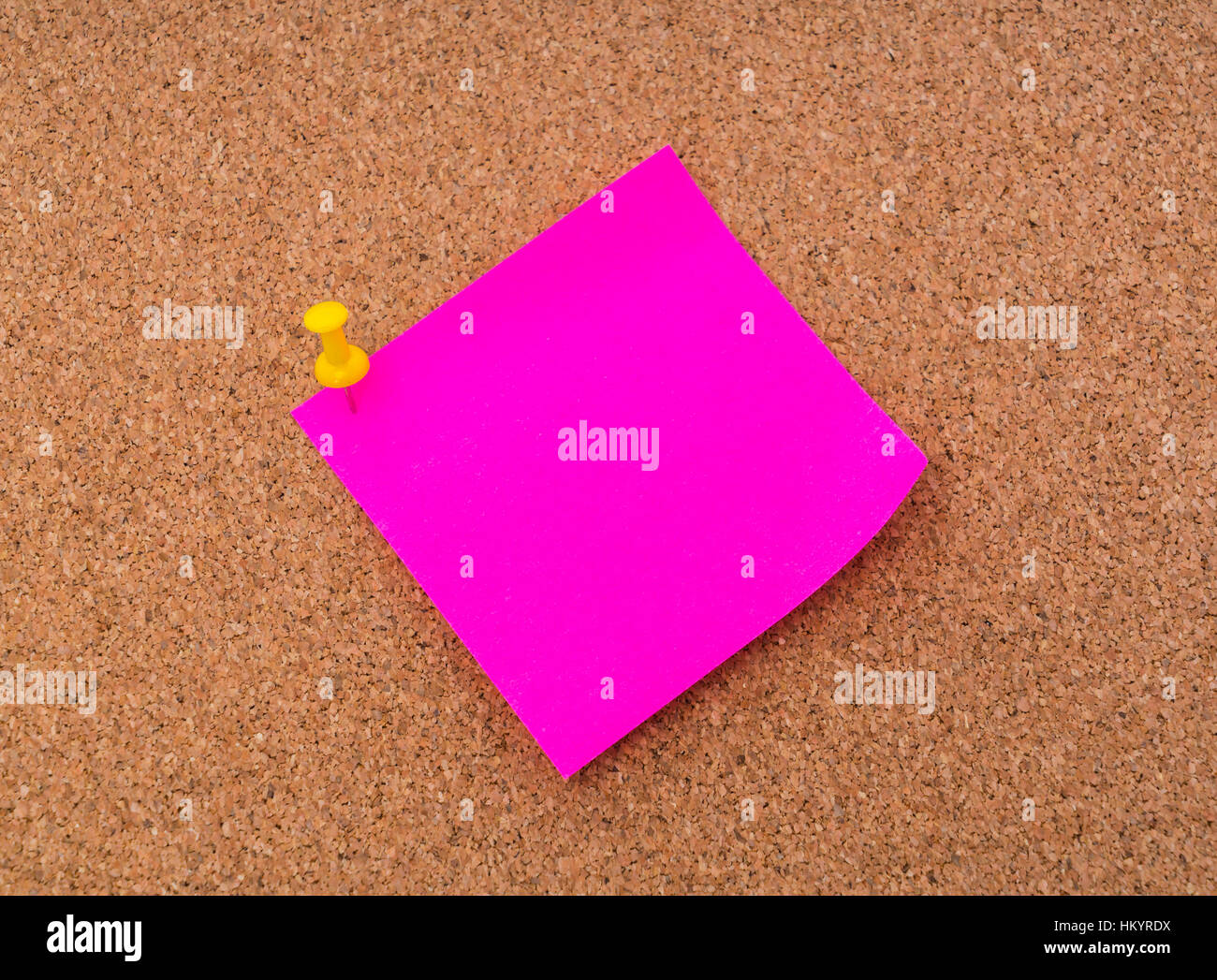 Post it notes on cork board Stock Photo - Alamy