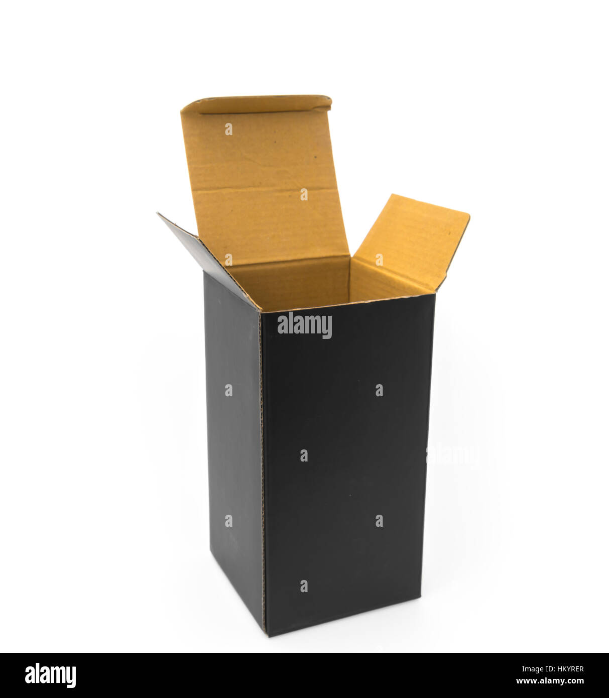 Black box on a white background Stock Photo - Alamy