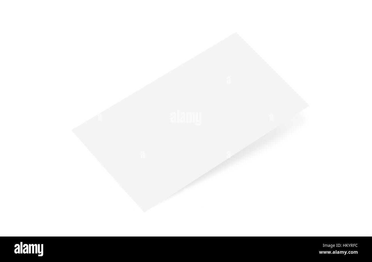 Business cards on white background Stock Photo - Alamy