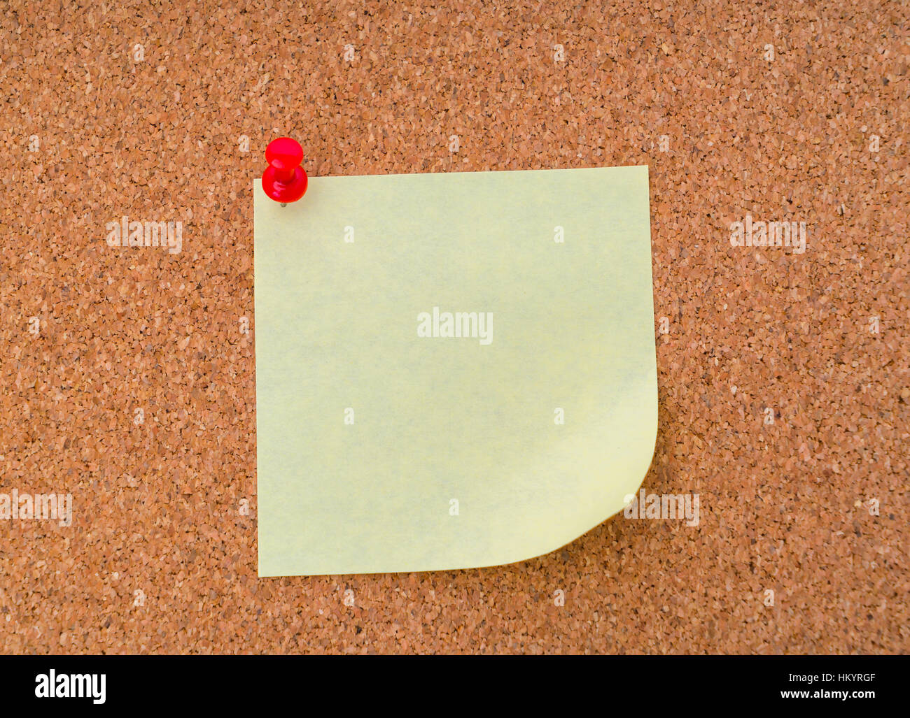 Post it notes on cork board Stock Photo - Alamy