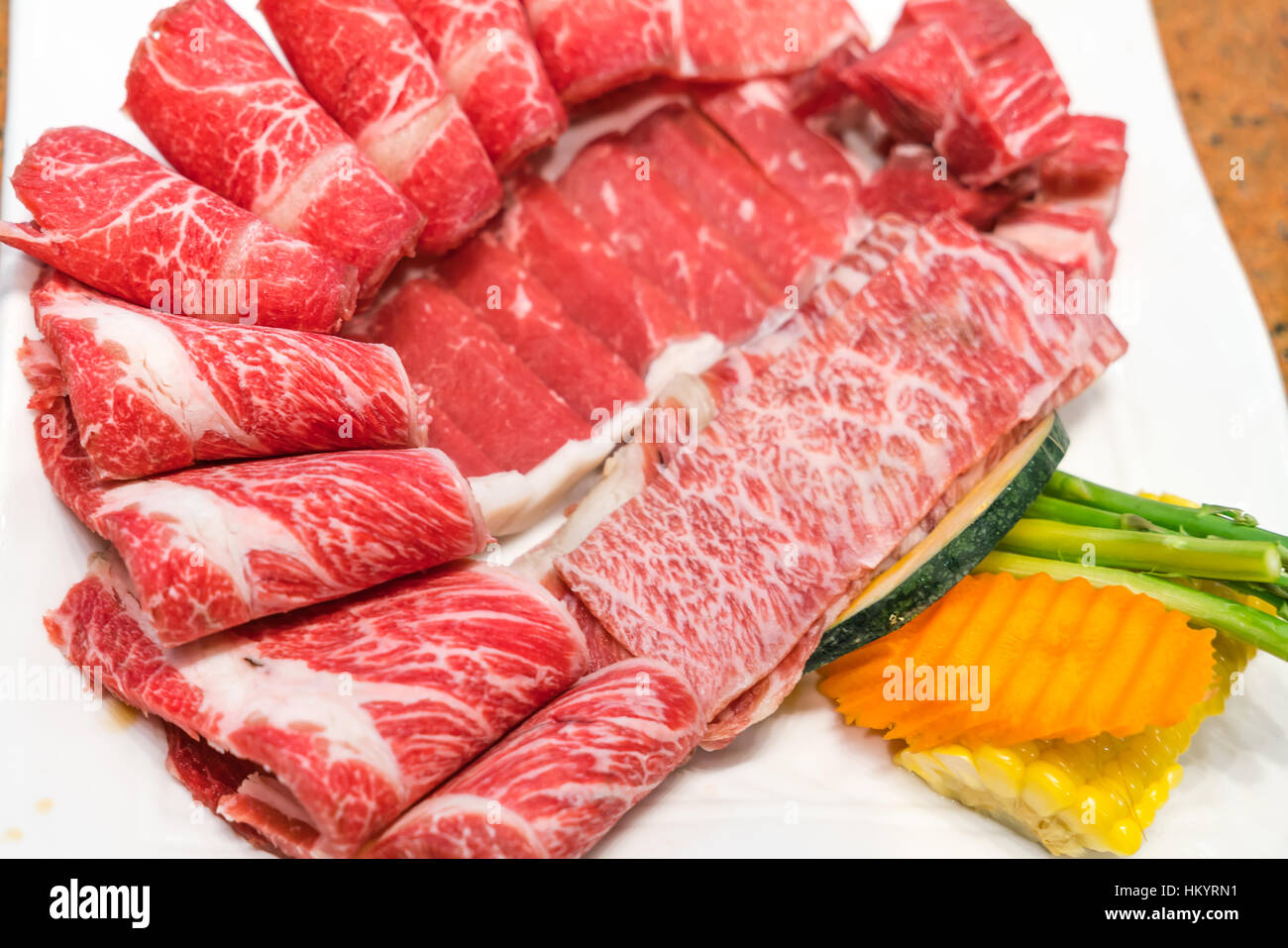 Raw fresh beef Stock Photo - Alamy