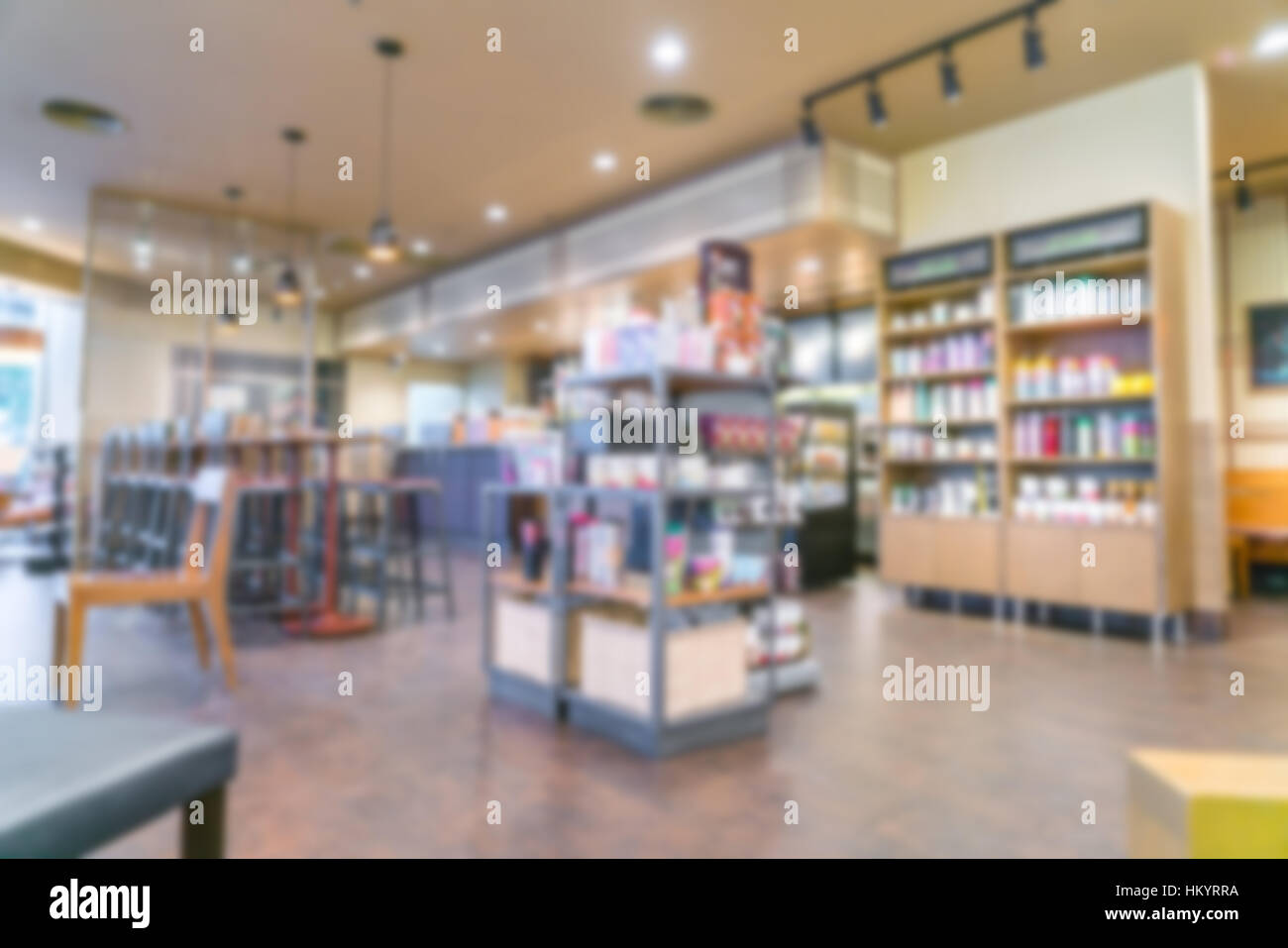Coffee shop blur background Stock Photo - Alamy