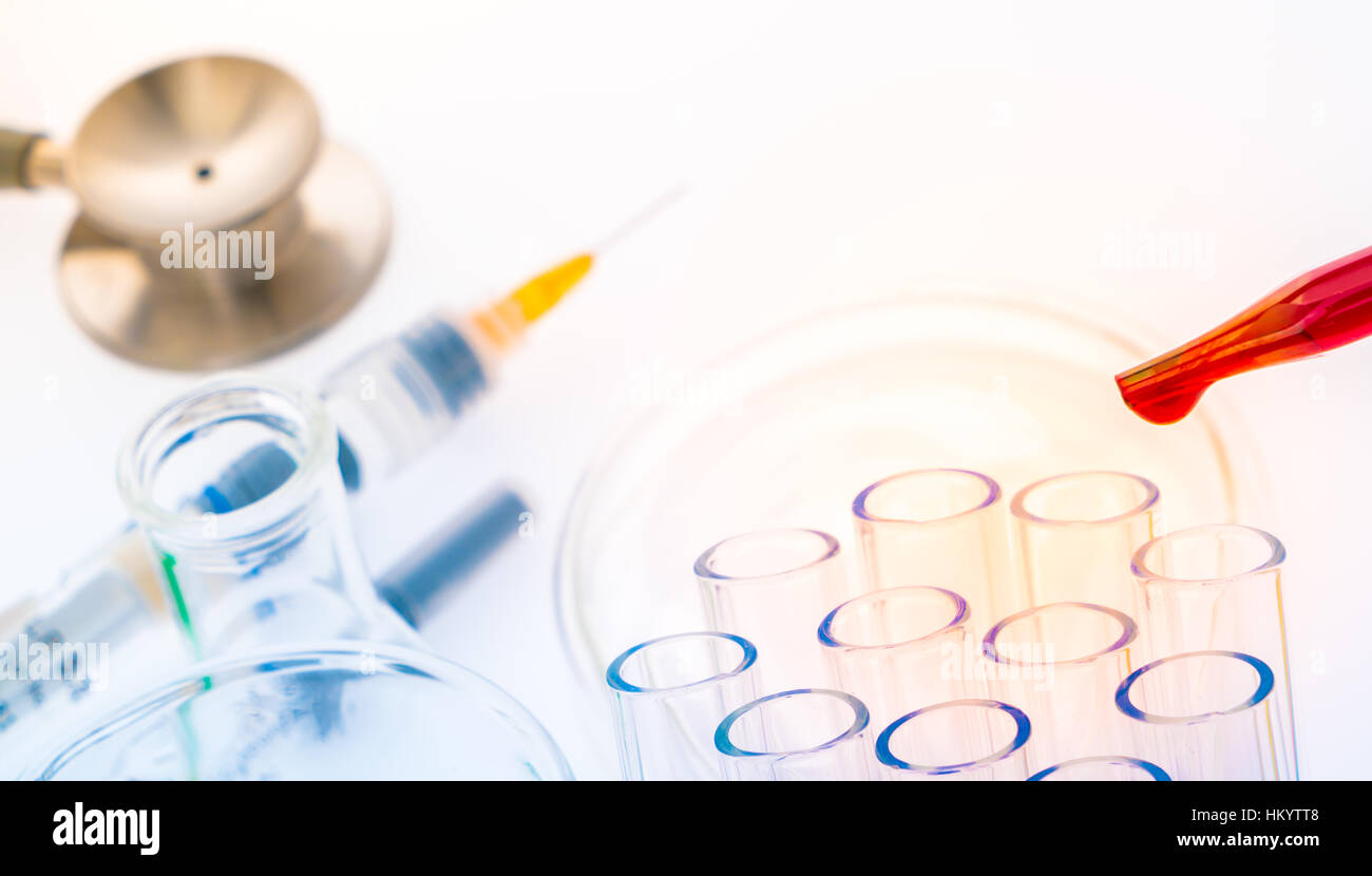 laboratory test tubes,medical glassware , Stethoscope,plastic syringe ...