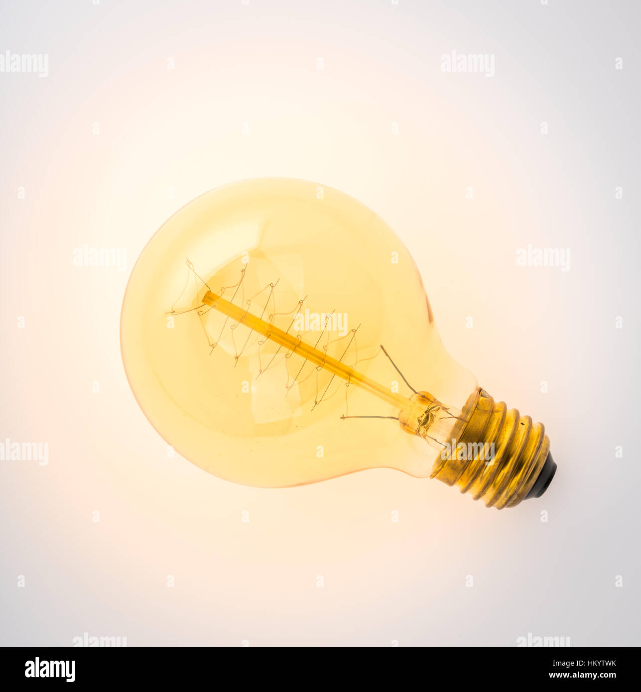 Light Bulb on white background Stock Photo - Alamy