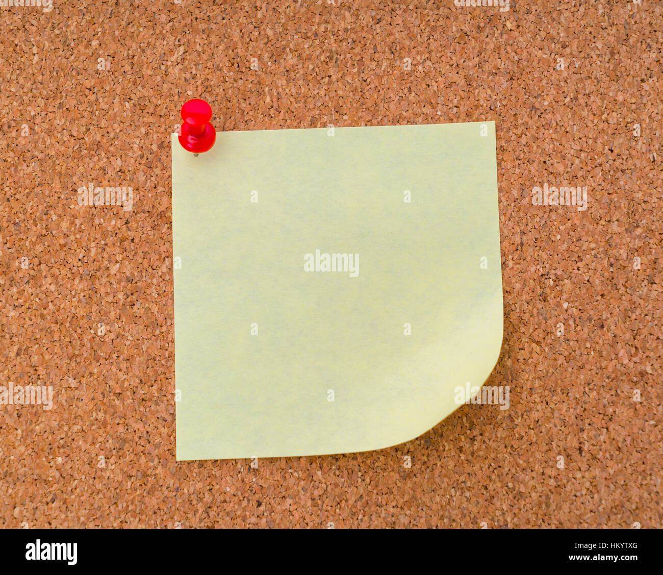 Post it notes on cork board Stock Photo - Alamy