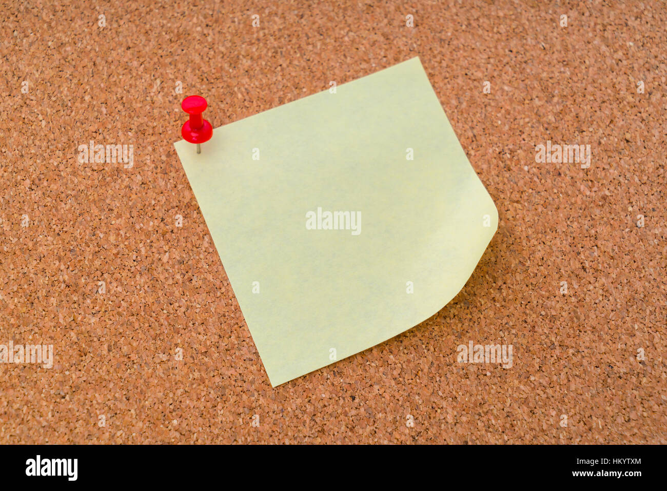 Post it notes on cork board Stock Photo - Alamy
