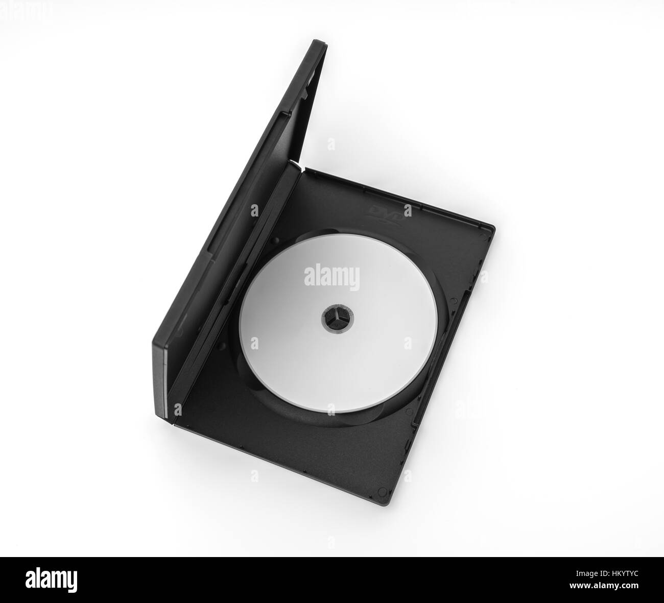 Blank compact disc with cover on white background Stock Photo - Alamy