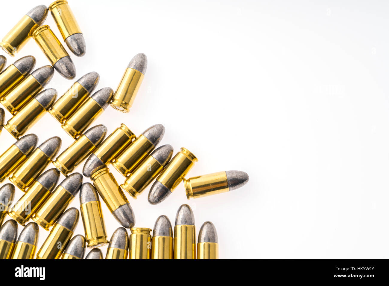 9mm bullet for gun on white background Stock Photo - Alamy