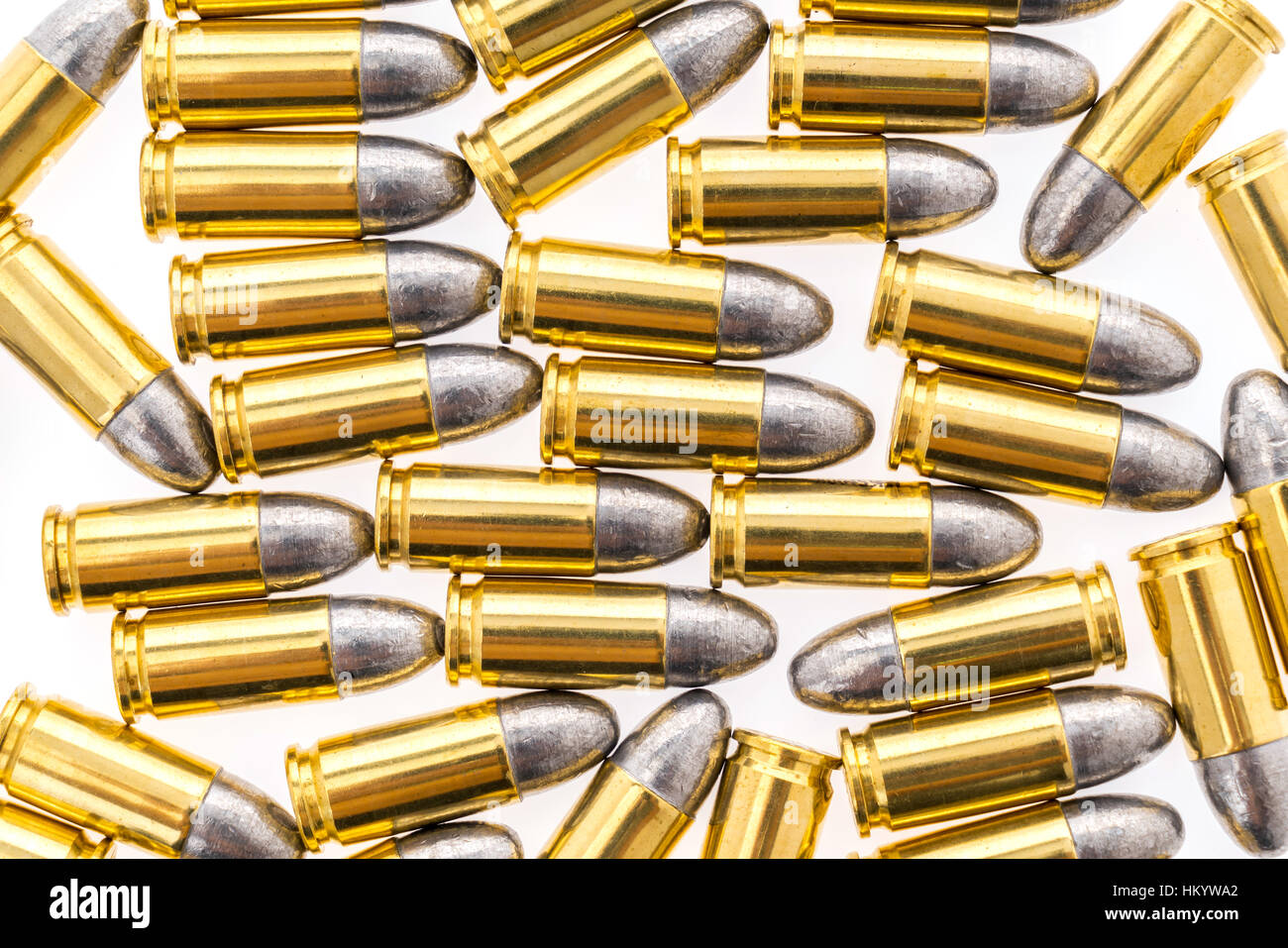 9mm bullet for gun on white background Stock Photo - Alamy