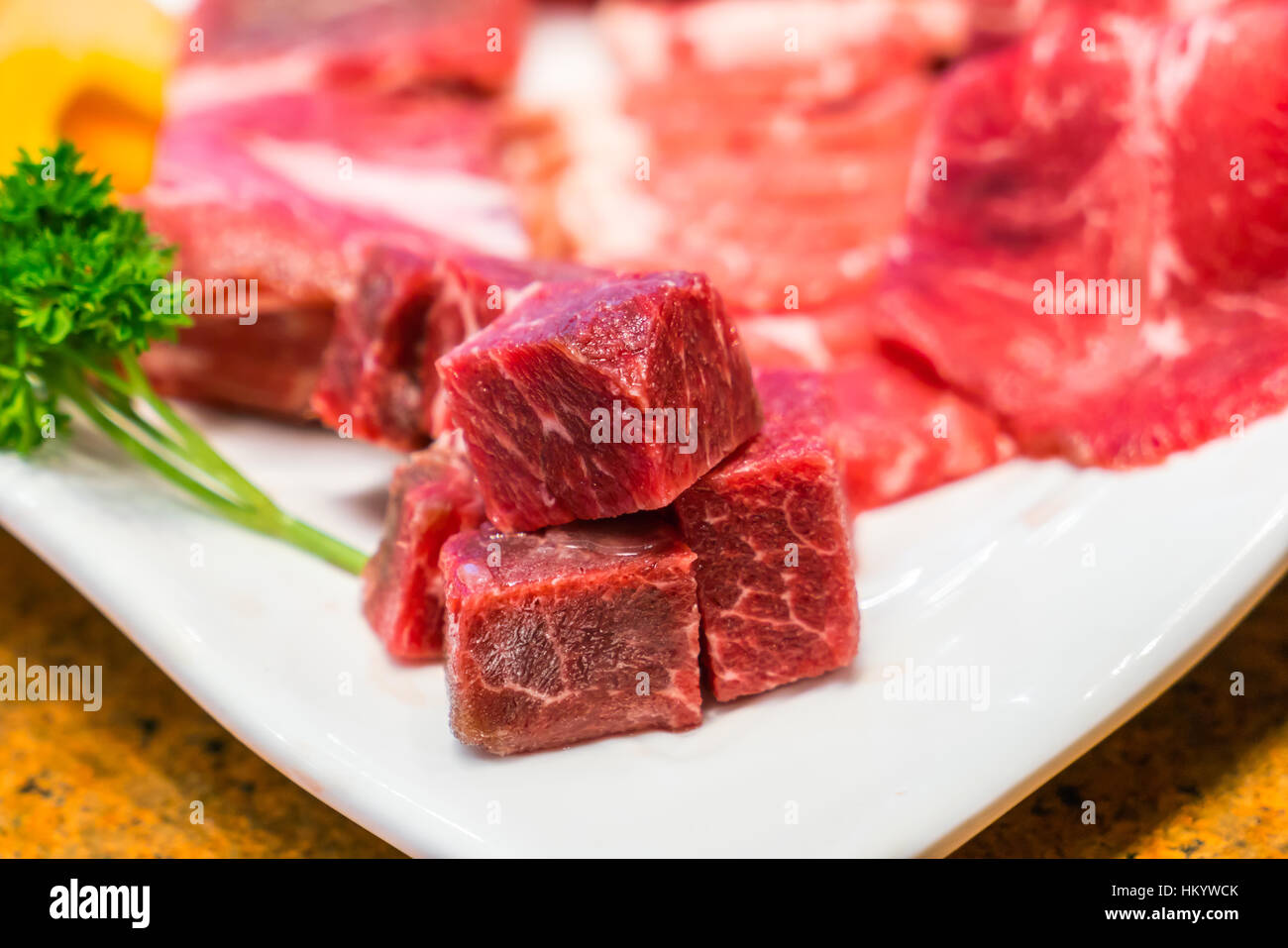 Uncooked raw fresh beef Stock Photo - Alamy