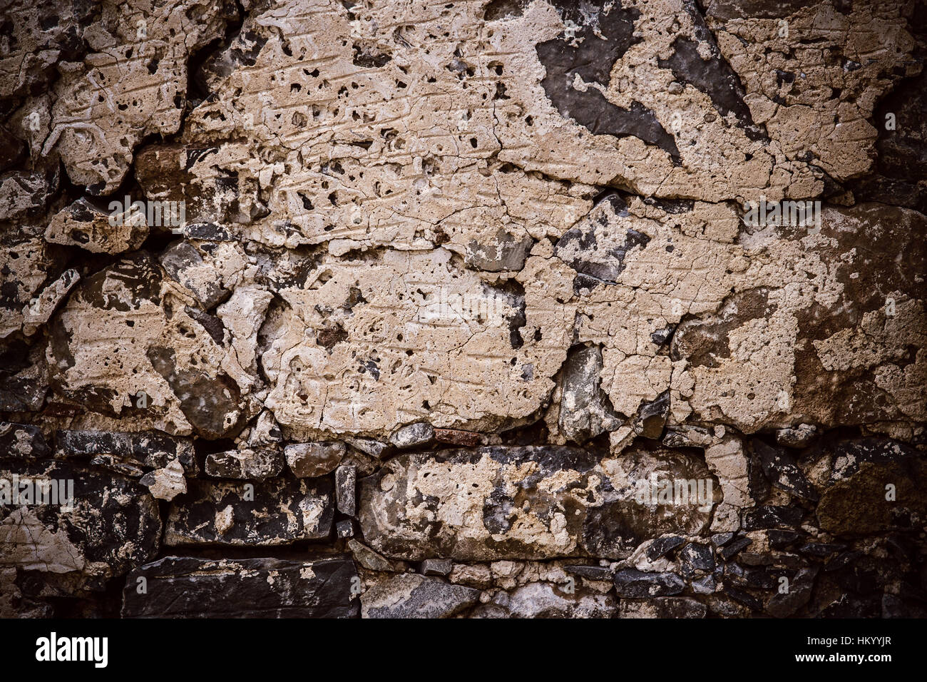 Dirty, scratched old brick wall, as background Stock Photo - Alamy