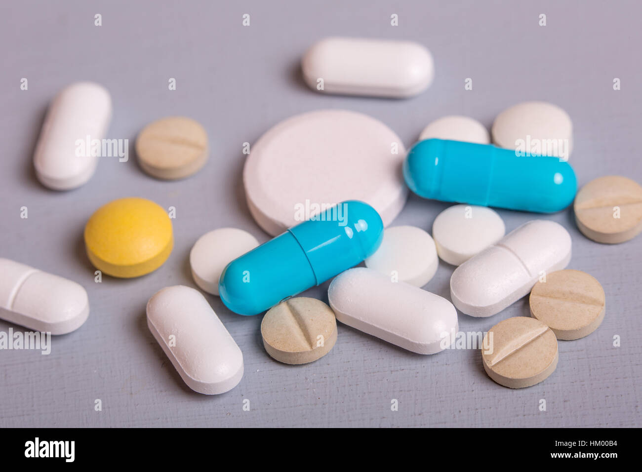 different Tablets pills capsule heap mix therapy drugs Stock Photo - Alamy