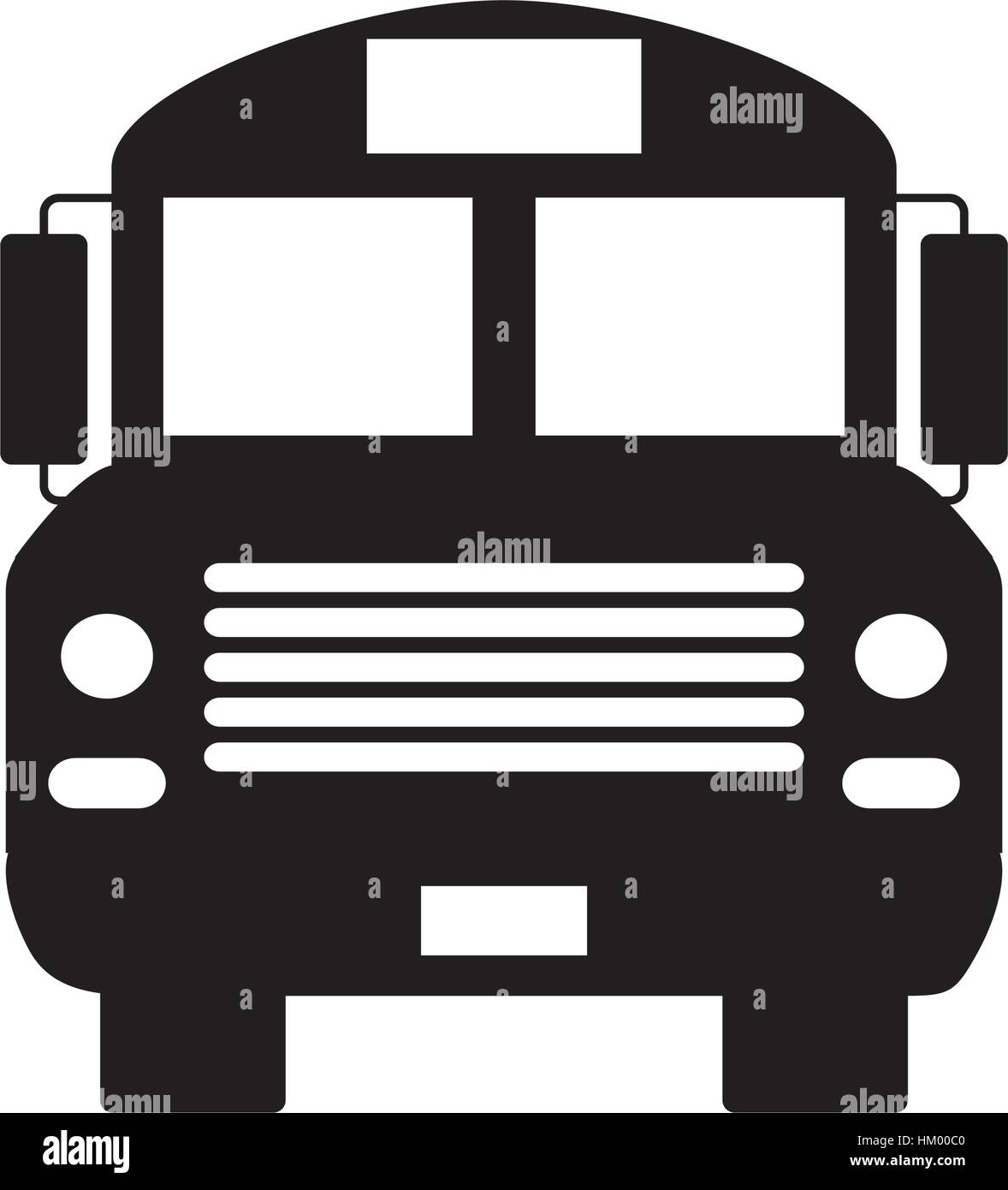 School bus front view icon vector illustration graphic design Stock ...