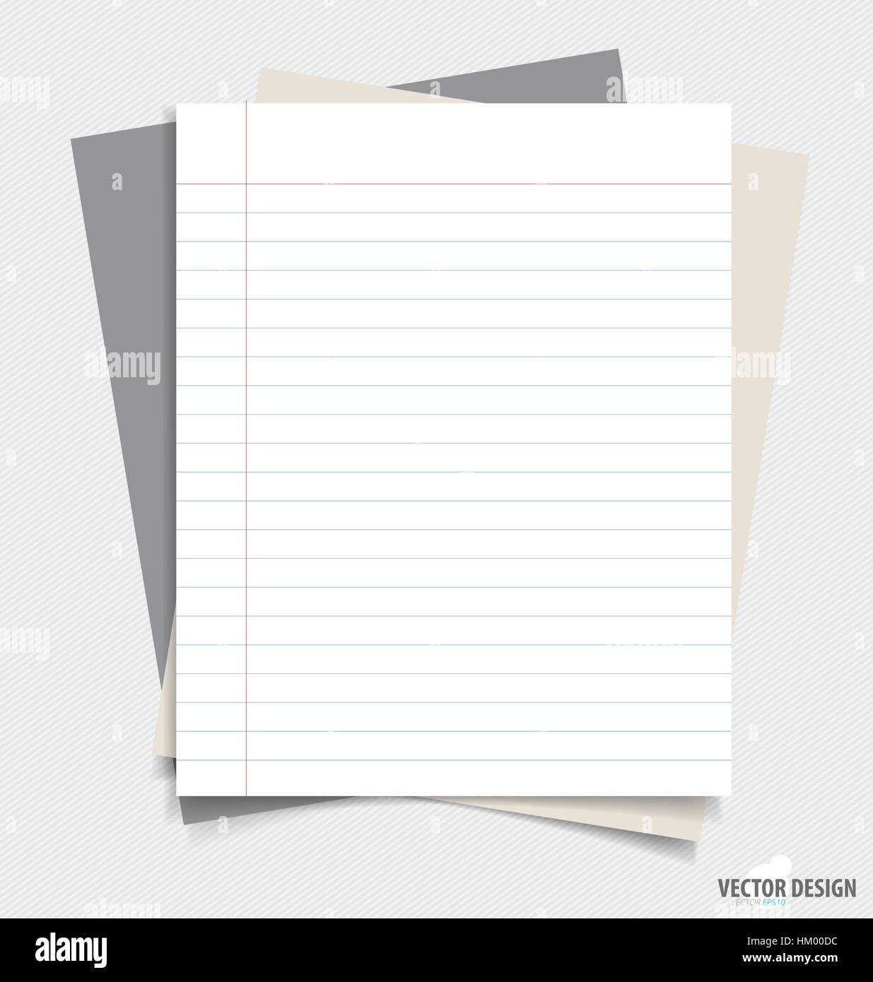 Note papers, ready for your message. Vector illustration Stock Vector ...