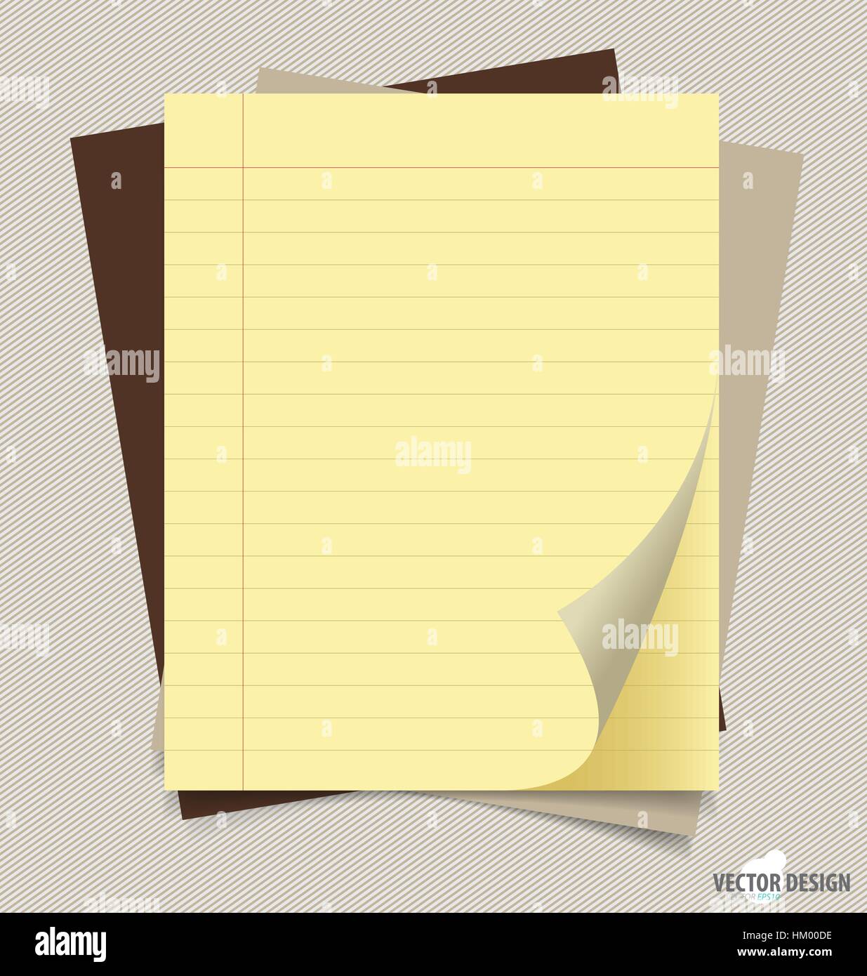 Note papers, ready for your message. Vector illustration Stock Vector ...