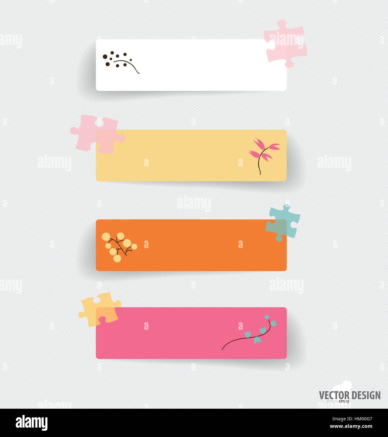 Cute note papers, ready for your message. Vector illustration Stock ...