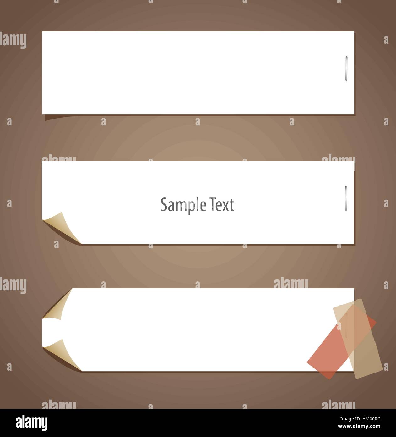 Note paper, ready for your message. Vector illustration Stock Vector ...