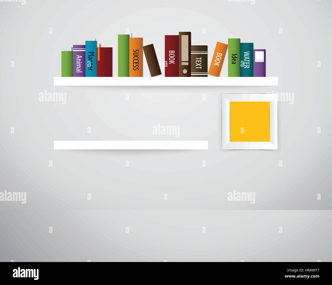 Book shelf. Vector illustration Stock Vector Image & Art - Alamy