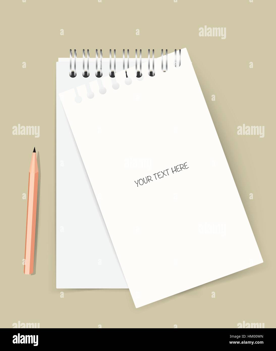 Note book with pencil, Business working elements for web design ...