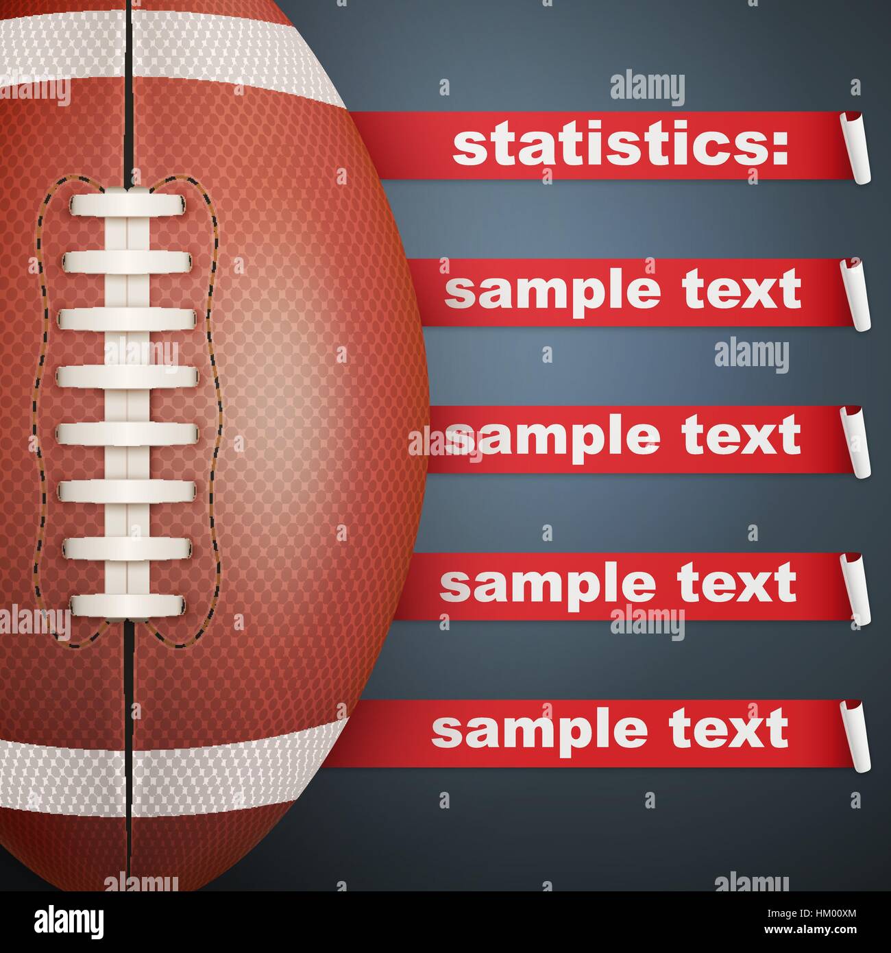 Background of Statistics American Football Stock Vector Image & Art - Alamy