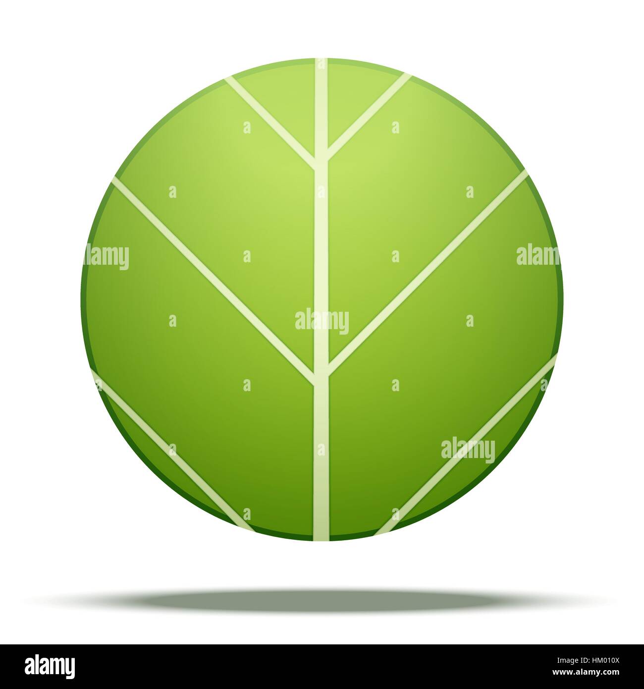 Leaves round Icon Vector Stock Vector Image & Art - Alamy
