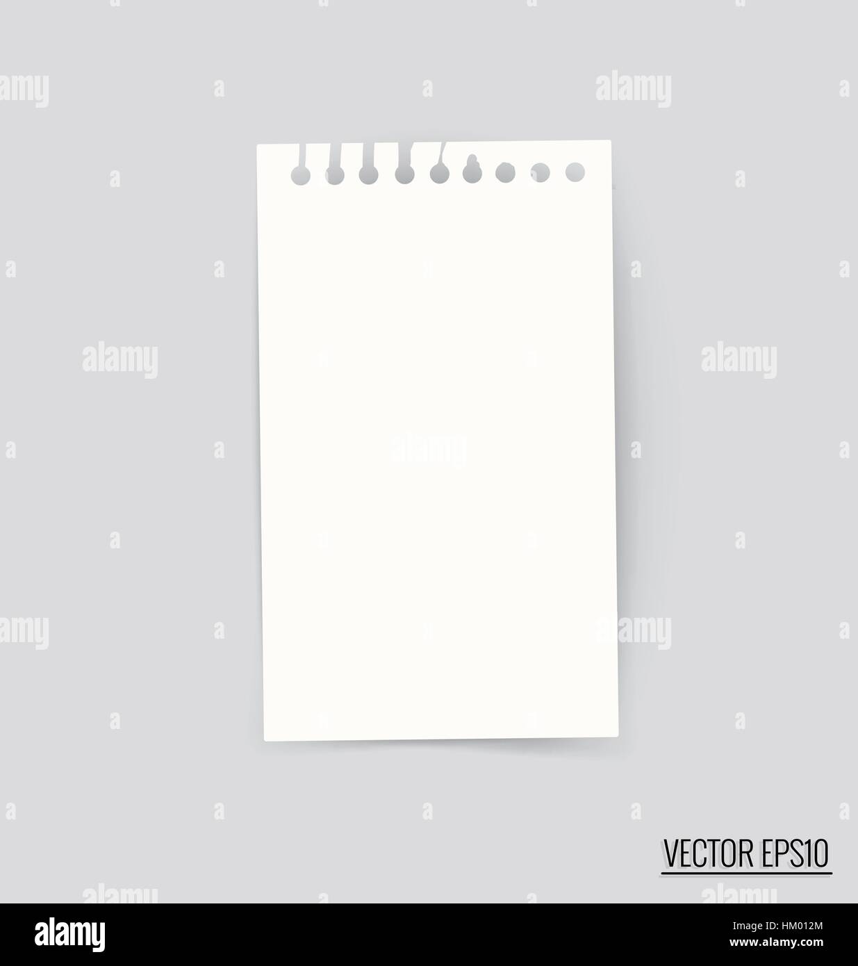 Collection of white note papers, ready for your message. Vector ...
