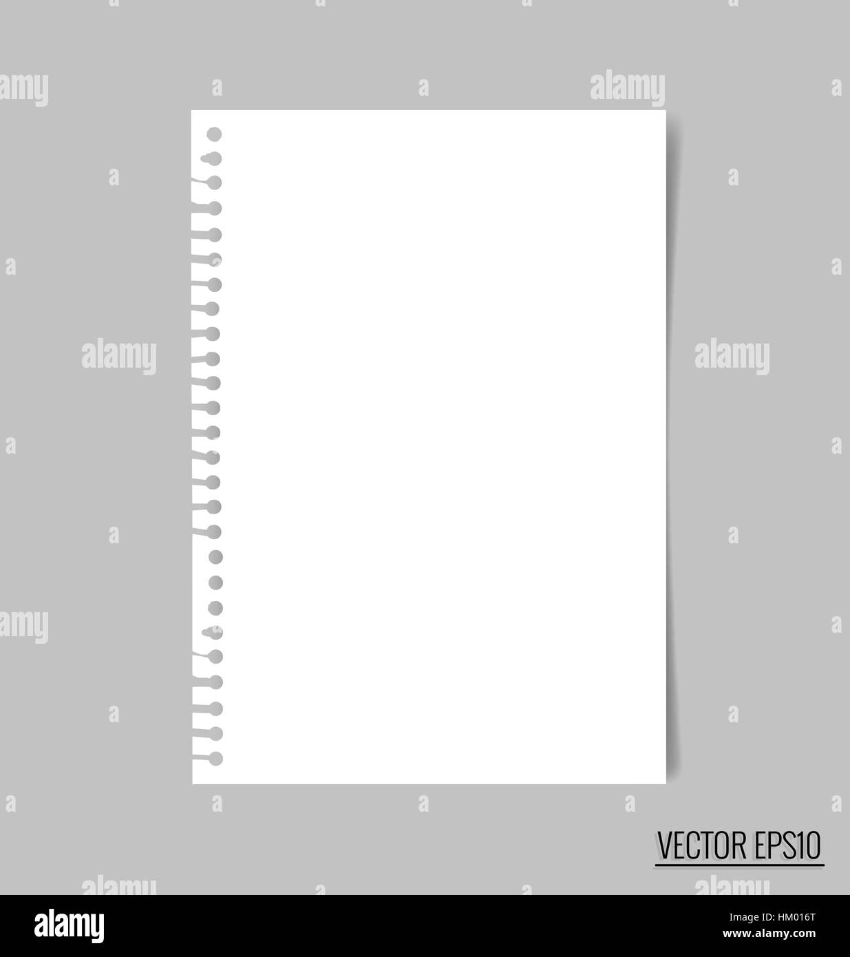 Collection of white note papers, ready for your message. Vector ...
