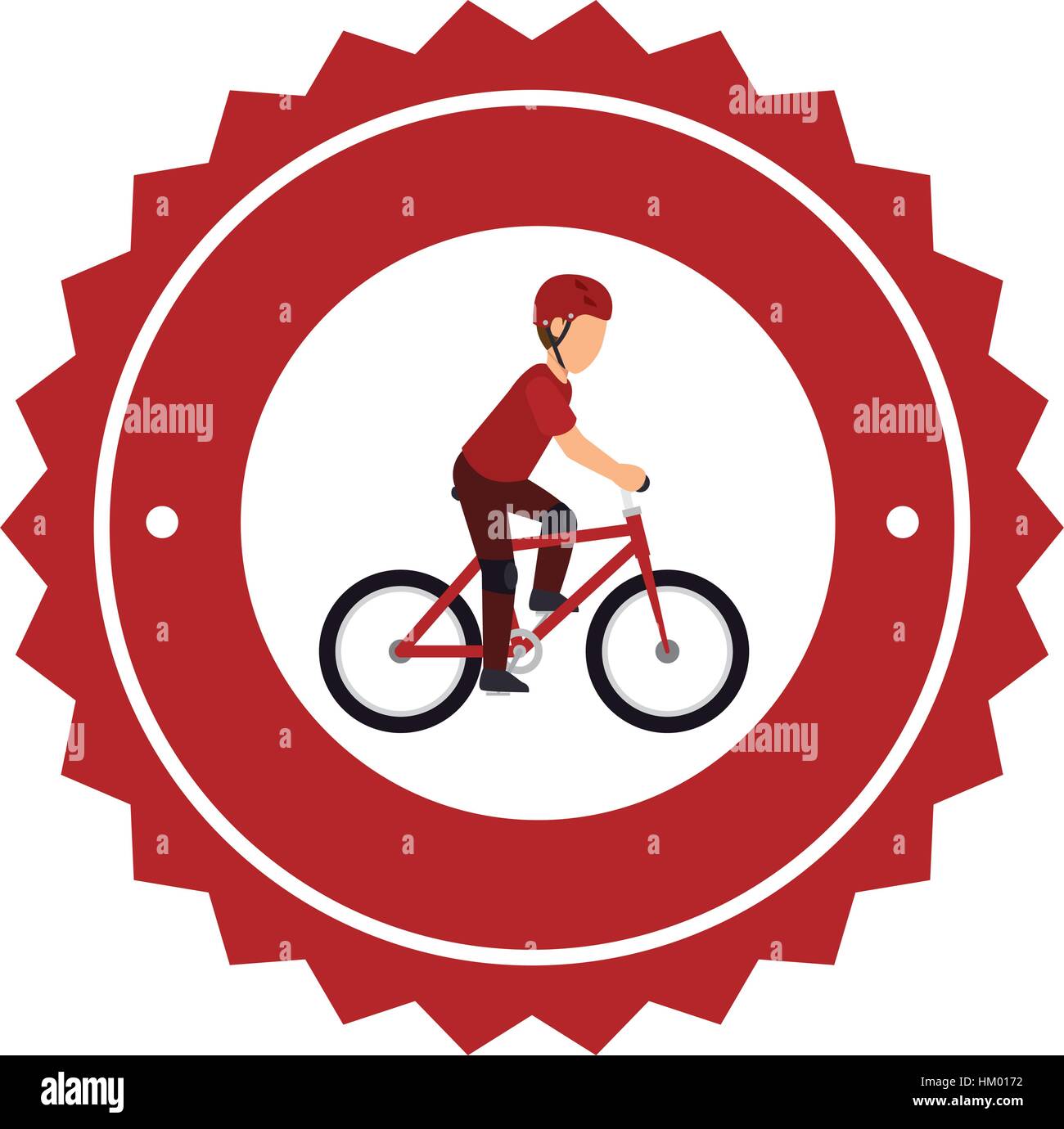 Athlete figure human bicycle icon hi-res stock photography and images ...