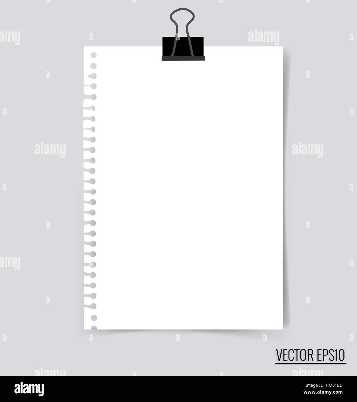 Collection of various white papers, ready for your message. Vector ...