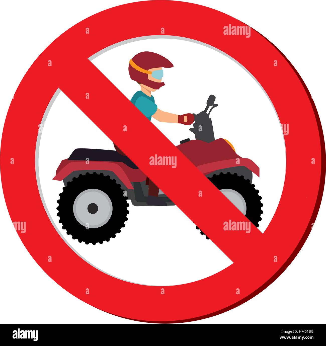 prohibited sign Extreme sport athlete avatar vector illustration design ...