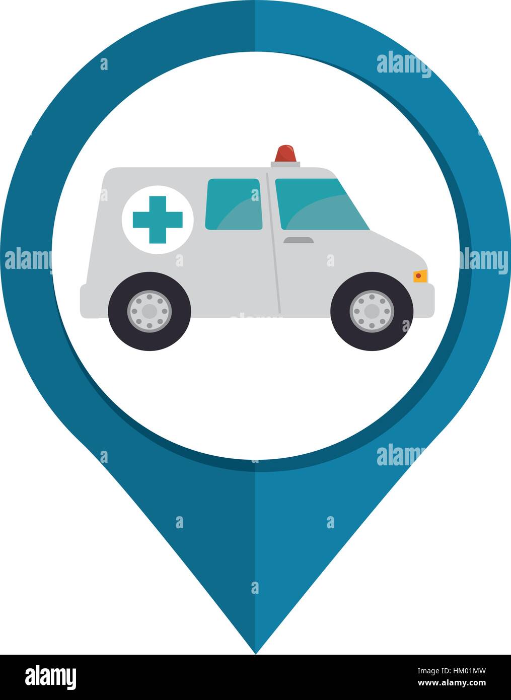 ambulance emergency vehicle icon vector illustration design Stock ...