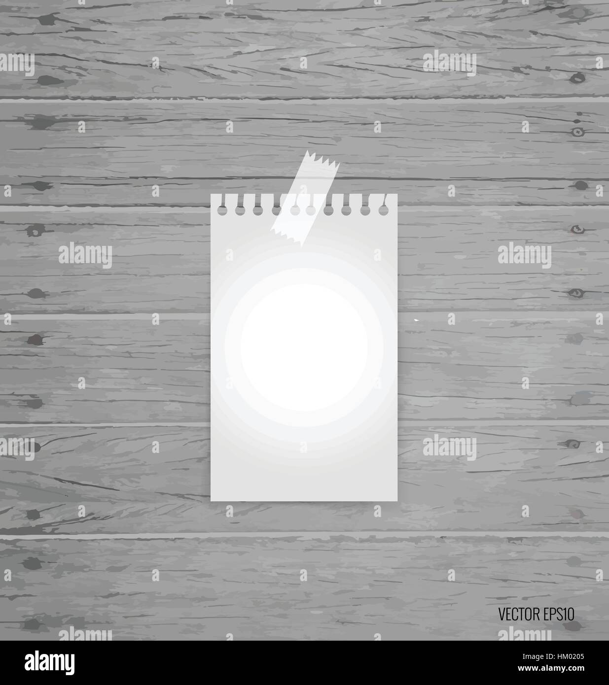 Blank white note papers, ready for your message. Vector illustration ...