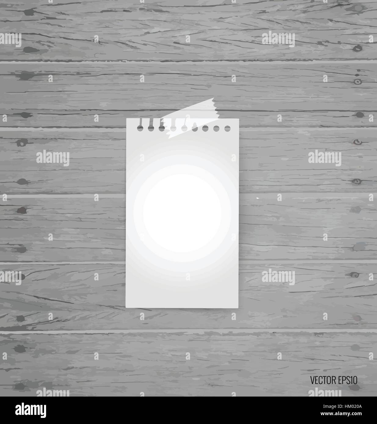 Blank white note papers, ready for your message. Vector illustration ...