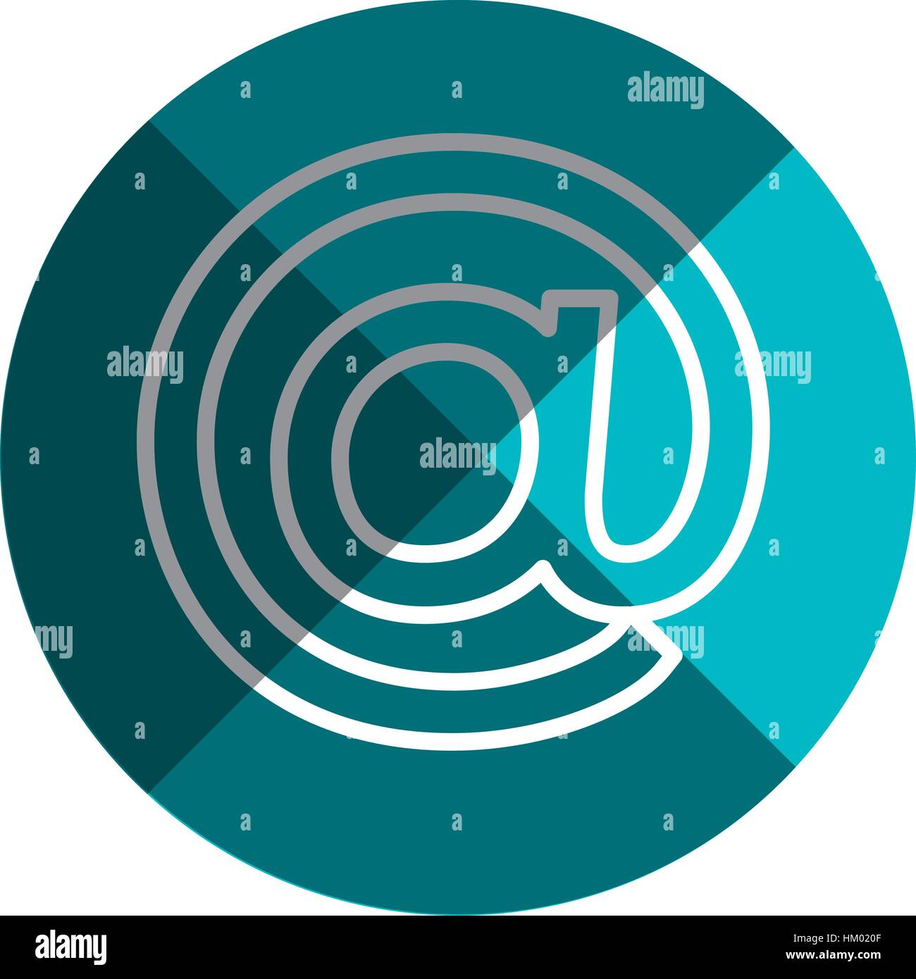 arroba symbol isolated icon vector illustration design Stock Vector ...