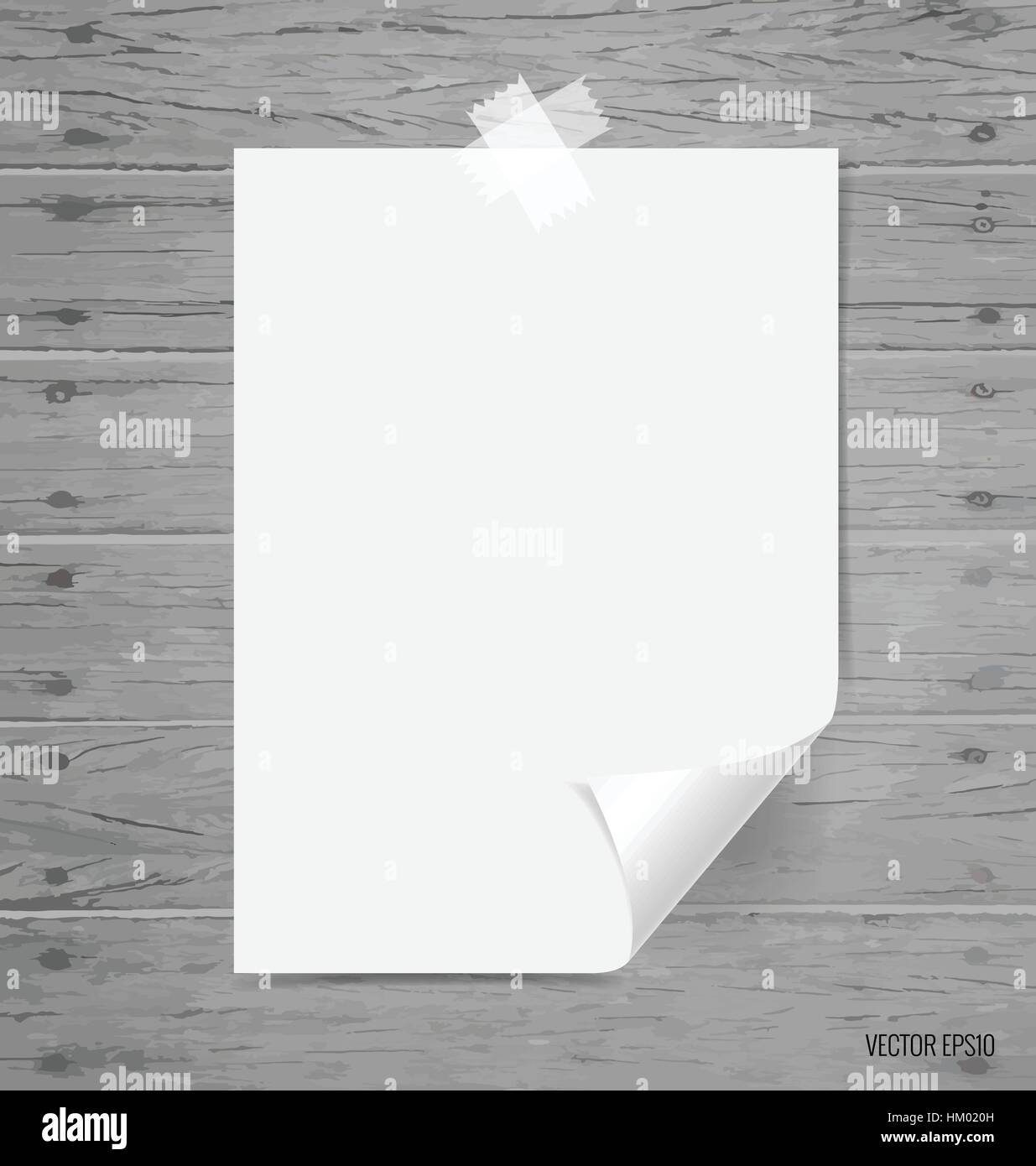 Blank white papers, ready for your message. Vector illustration Stock ...