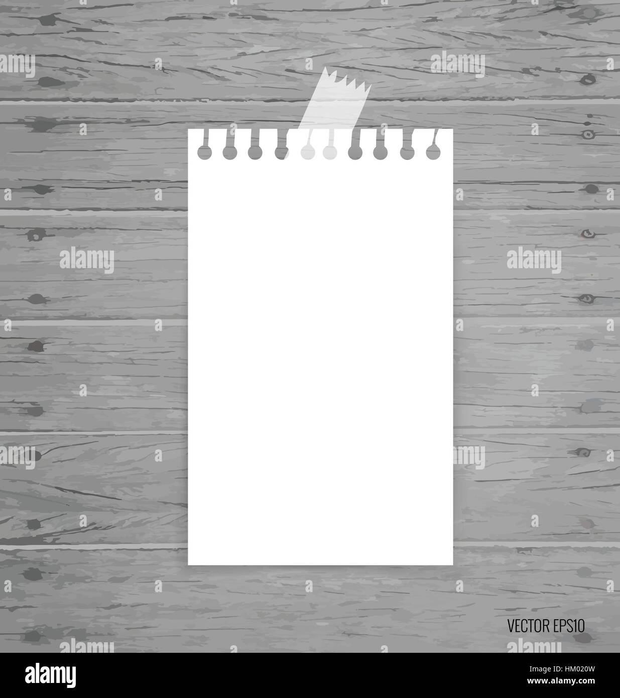 Blank white note papers, ready for your message. Vector illustration ...