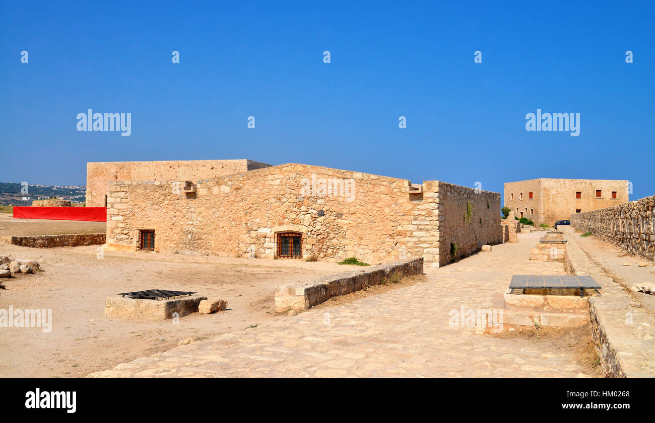 Rethymno city Greece Fortezza fortress dungeon landmark architecture ...